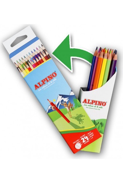 Alpino Flipbox Tam Boy Kuru Boya 24 Lü Al-010024