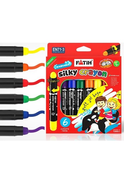 Fatih Çevirmeli Jel Mum Boya 6 Lı