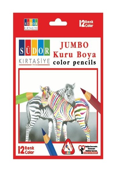 Südor Üçgen Jumbo Kuru Boya 12 Li