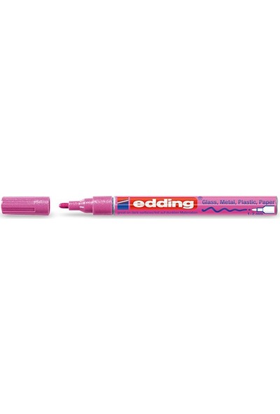 Edding 751 Boya Dekorasyon Kalemi Metalik Pembe