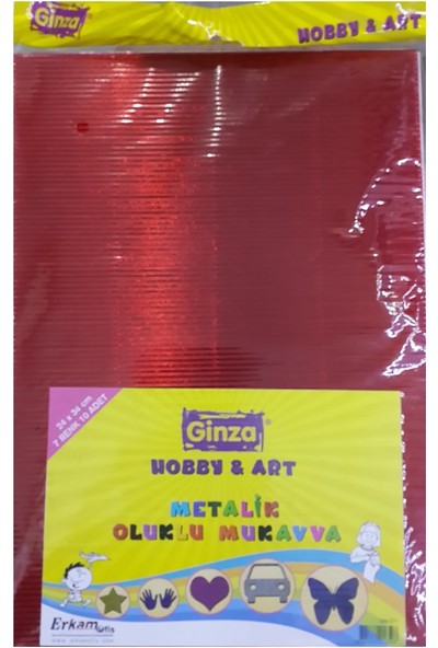 Ginza Metalik Oluklu Mukavva 24X34Cm 10 Lu Paket Ginza Metalik Oluklu Mukavva 24X34Cm 10 Lu Paket