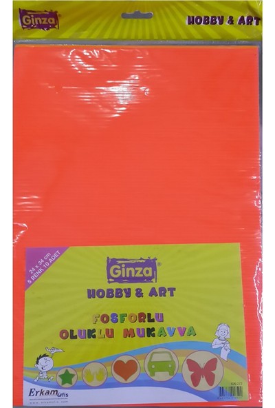 Ginza Fosforlu Oluklu Mukavva 24X34Cm 10 Lu Paket Ginza Fosforlu Oluklu Mukavva 24X34Cm 10 Lu Paket