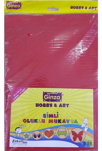 Ginza Simli Oluklu Mukavva 24X34Cm 10 Lu Paket Ginza Simli Oluklu Mukavva 24X34Cm 10 Lu Paket