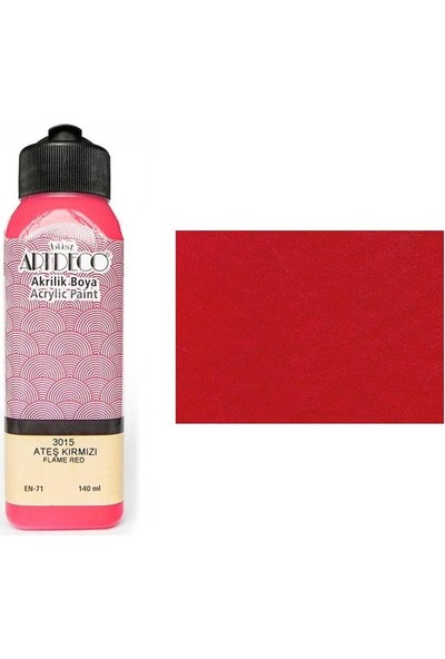 Artdeco Akrilik Boya 140 Ml Ateş Kırmızı Artdeco Akrilik Boya 140 Ml Ateş Kırmızı