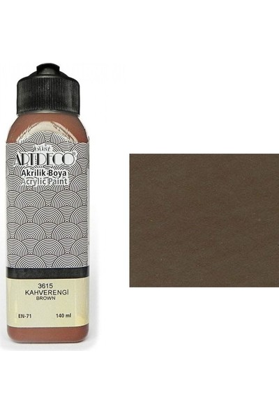 Artdeco Akrilik Boya 140 Ml Kahverengi Y-070R-3615