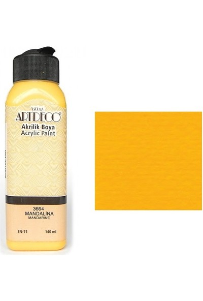 Artdeco Akrilik Boya 140 Ml Mandalina Y-070R-3664
