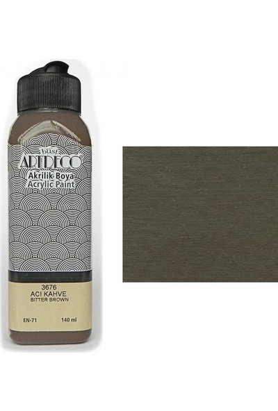 Artdeco Akrilik Boya 140 Ml Acı Kahve