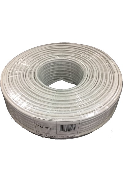 Atlanta 4+1 RG6 Halogen Free Kamera Kablosu (2*0.50 MM+2*0.30 MM) Atlanta 4+1 RG6 Halogen Free Kamera Kablosu (2*0.50 MM+2*0.30 MM)