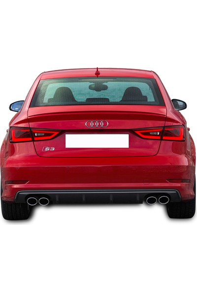Ps Dizayn Audi A3 Sedan 8V S Line Arka Tampon Uyumlu Difüzör (Plastik) Ps Dizayn Audi A3 Sedan 8V S Line Arka Tampon Uyumlu Difüzör (Plastik)