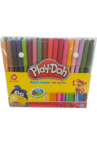 Play-Doh 36 Renk Keçeli Kalem Pvc 2Mm PLAY-KE013