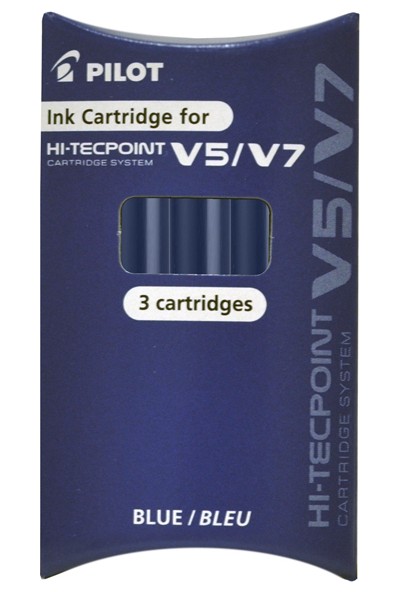 Pilot V7 Hi-Tecpoint Karuşlu Yedek 3'lü Mavi