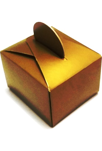 Kardeşler Mevlüt Şekeri Lokumluk Hediyelik Kutu Gold -Altın Sarı