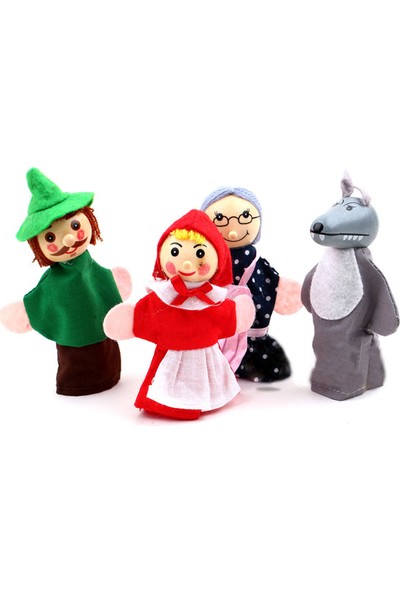 Hopim Parmak Kukla 4 Adet Eğitici Oyuncak