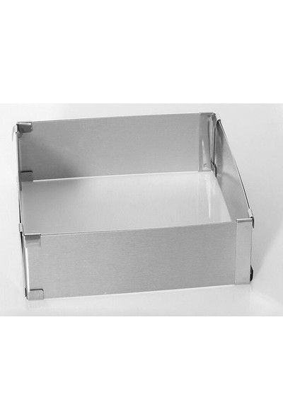 Nar Ayarlanabilir Kare Pasta Kalıbı 20x40x8cm Nar Ayarlanabilir Kare Pasta Kalıbı 20x40x8cm