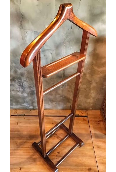 Gürgen Ağacından Tekli Dilsiz Uşak Ahşap Askı Ayaklı Askılık Gürgen Ağacından Tekli Dilsiz Uşak Ahşap Askı Ayaklı Askılık