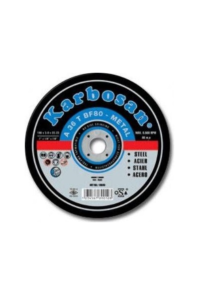 Karbosan Metal Kesici Taş 230X3X22 Mm