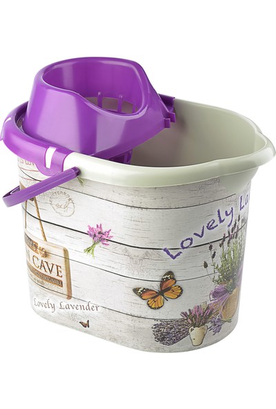 Tuffex Desenli Mop Kova + Sıkma (13 Lt) Tuffex Desenli Mop Kova + Sıkma (13 Lt)