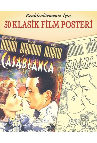 30 Klasik Film Posteri - Renklendirmeniz İçin 30 Klasik Film Posteri - Renklendirmeniz İçin