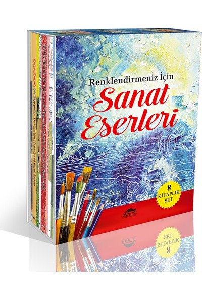 Sanat Eserleri Seti - 8 Kitap Takım - Renklendirmeniz İçin Sanat Eserleri Seti - 8 Kitap Takım - Renklendirmeniz İçin