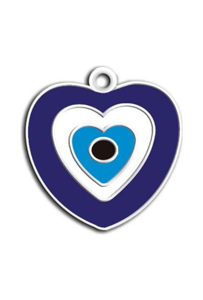 Dalis Pet Tag - Mineli Seri Küçük Nazar Boncuklu Künye - Mavi Dalis Pet Tag - Mineli Seri Küçük Nazar Boncuklu Künye - Mavi