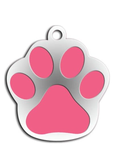 Dalis Pet Tag - Mineli Seri Pati Büyük Künye - Kırmızı Dalis Pet Tag - Mineli Seri Pati Büyük Künye - Kırmızı