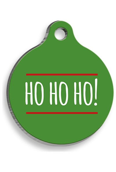 Pet Tag Art - Christmas Serisi Hohoho Comics Yuvarlak Kedi Ve Köpek Künyesi: 3 cm Pet Tag Art - Christmas Serisi Hohoho Comics Yuvarlak Kedi Ve Köpek Künyesi: 3 cm