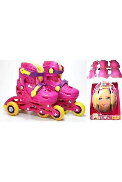 Pusula Oyun Barbie Paten Öğrenme Seti + Barbie Kask, Dizlik, Dirseklik ve Bileklik Pusula Oyun Barbie Paten Öğrenme Seti + Barbie Kask, Dizlik, Dirseklik ve Bileklik