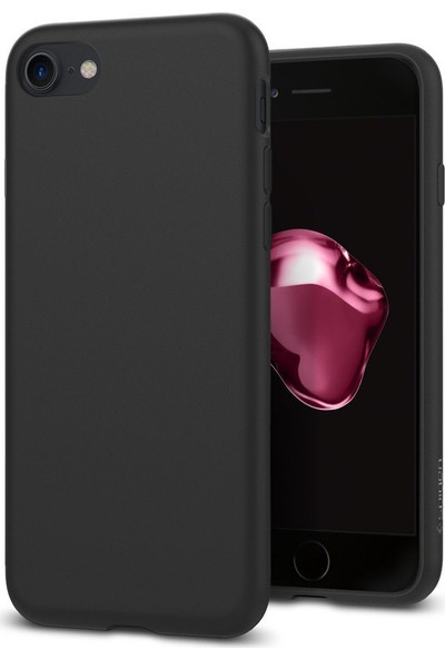 Spigen Apple iPhone SE (2022 / 2020) / iPhone 8 / iPhone 7 Kılıf Liquid Crystal Matte Black - 042CS21247 Spigen Apple iPhone SE (2022 / 2020) / iPhone 8 / iPhone 7 Kılıf Liquid Crystal Matte Black - 042CS21247