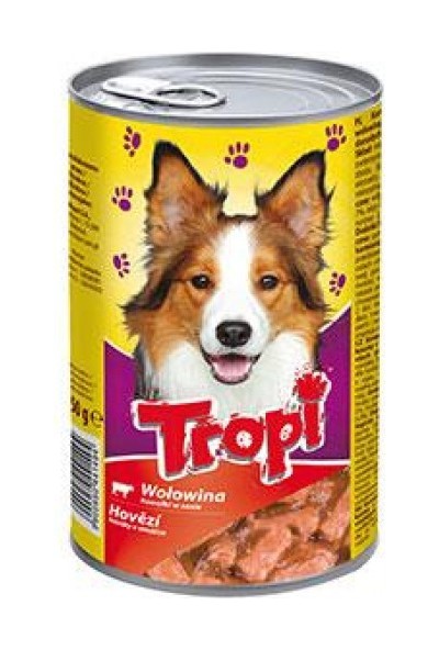 Tropi Biftekli Konserve Köpek Maması 415g Tropi Biftekli Konserve Köpek Maması 415g