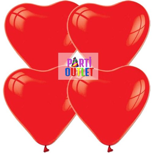 Partioutlet Kırmızı Kalpli Balon - 10 Lu Fiyatı