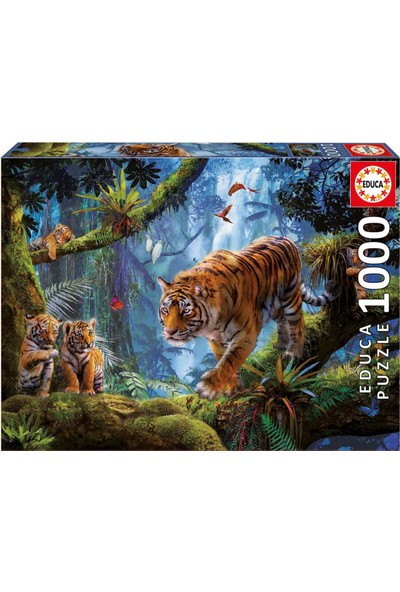Educa Puzzle Tigers In The Tree 1000 Parça Puzzle Educa Puzzle Tigers In The Tree 1000 Parça Puzzle