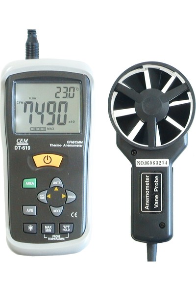 Cem Dt-619 Anemometre & Termometre
