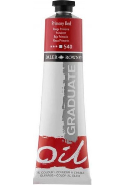 Daler Rowney Yağlı Boya Graduate 38 ML-540 Primary Red Daler Rowney Yağlı Boya Graduate 38 ML-540 Primary Red