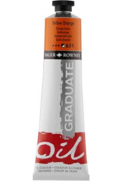 Daler Rowney Yağlı Boya Graduate 38 ML-631 Yellow Orange Daler Rowney Yağlı Boya Graduate 38 ML-631 Yellow Orange