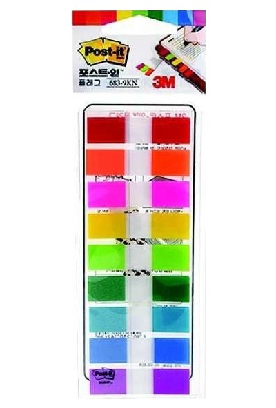Post-It İşaret Bandı 9 Renk 11Mx43,6Mm 683-9Kn