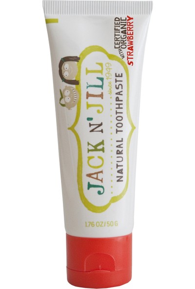 Jack N' Jill Natural Toothpaste Strawberry Organik Çilek Aromalı Diş Macunu Jack N' Jill Natural Toothpaste Strawberry Organik Çilek Aromalı Diş Macunu