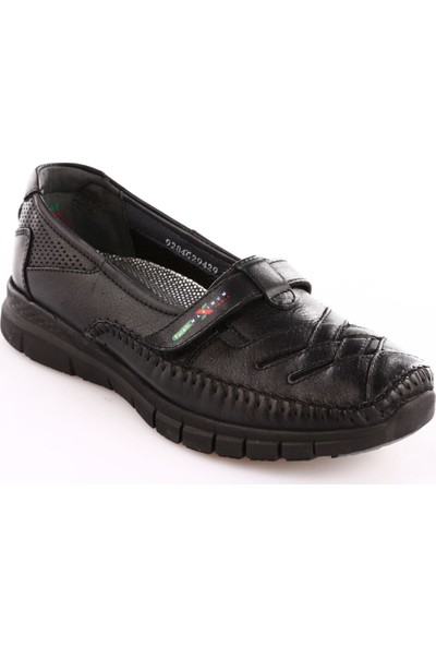 Forelli 29429 Kadın Siyah Deri Comfort Ayakkabı Forelli 29429 Kadın Siyah Deri Comfort Ayakkabı