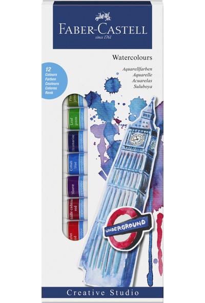 Faber-Castell Tüp SuluBoya 12 renk 12 ml tüp