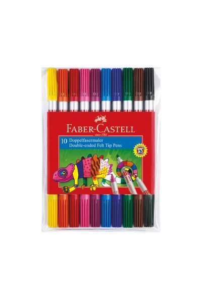 Faber-Castell Çift Uçlu Keçeli Kalem10 Renk