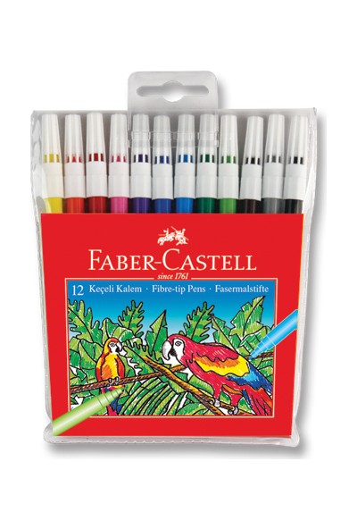 Faber-Castell Keçeli Kalem12'li Poşet
