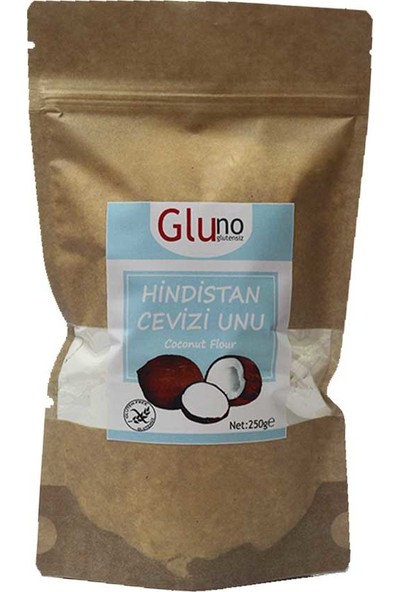 Gluno Glutensiz Hindistan Cevizi Unu 250 gr Gluno Glutensiz Hindistan Cevizi Unu 250 gr