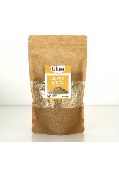 Gluno Glutensiz Beyaz Kinoa 500 gr Gluno Glutensiz Beyaz Kinoa 500 gr
