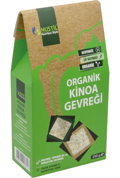 Nustil Organik Kinoa Gevreği 250 g Nustil Organik Kinoa Gevreği 250 g