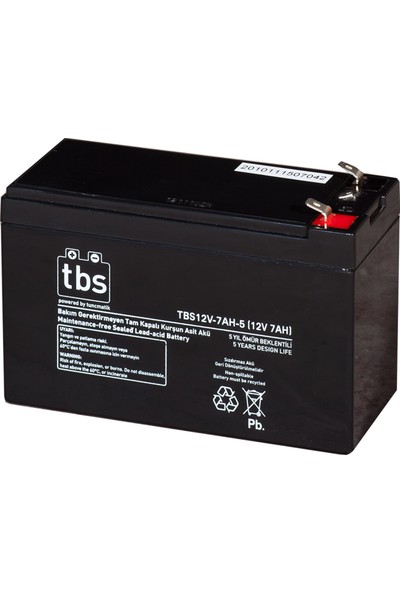 TBS 12V-7AH-5 UPS Tip Akü (TSK1454)