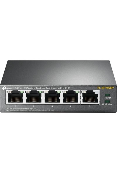 TP-Link TL-SF1005P 5-Port 10/100Mbps 4-Port PoE Switch TP-Link TL-SF1005P 5-Port 10/100Mbps 4-Port PoE Switch