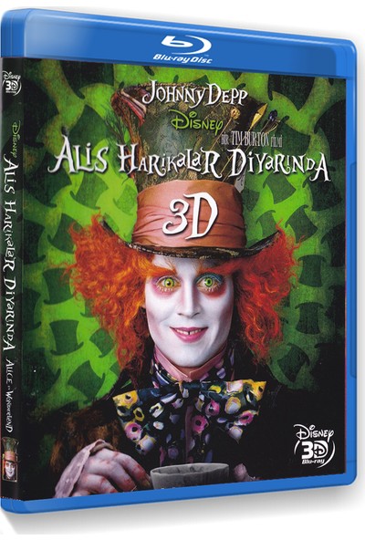 Alice İn Wonderland (Alis Harikalar Diyarında) (3D Blu-Ray Disc) Tek Disk