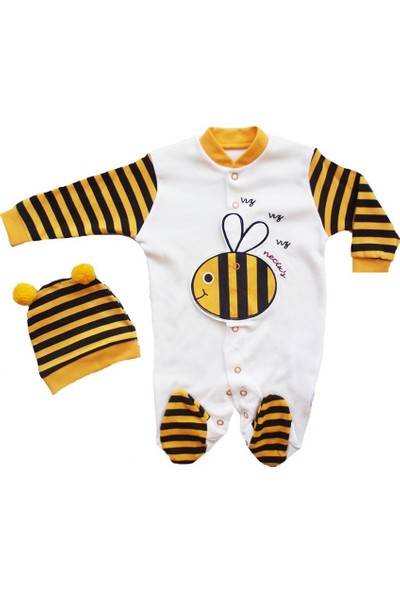 Necix Kız - Erkek Arılı 2'li Bebek Tulum