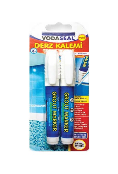 Vodaseal Fayans Derz Kalemi Beyaz 2 li Set 2 Adet Yedek Uç Vodaseal Fayans Derz Kalemi Beyaz 2 li Set 2 Adet Yedek Uç