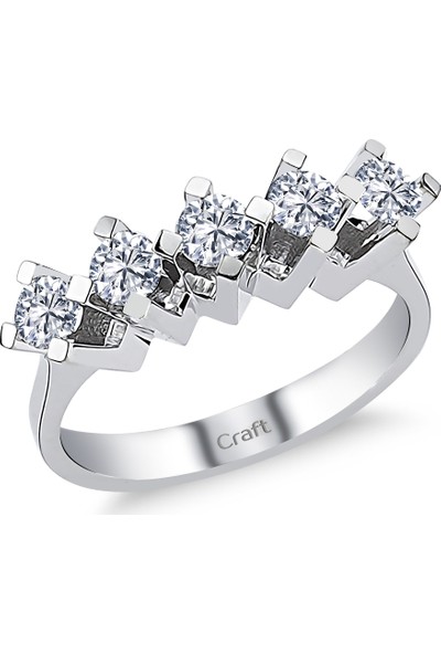 Craft Pırlanta 0.70 Karat Beştaş Pırlanta Yüzük