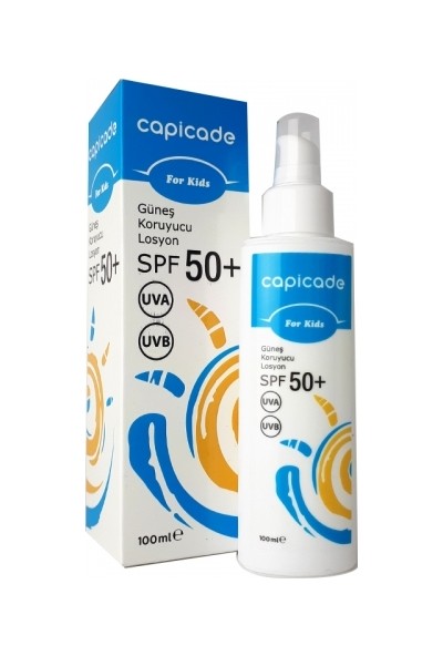 Capicade SPF50+ Güneş Koruyucu Losyun 100ml - Çocuklar İçin Capicade SPF50+ Güneş Koruyucu Losyun 100ml - Çocuklar İçin